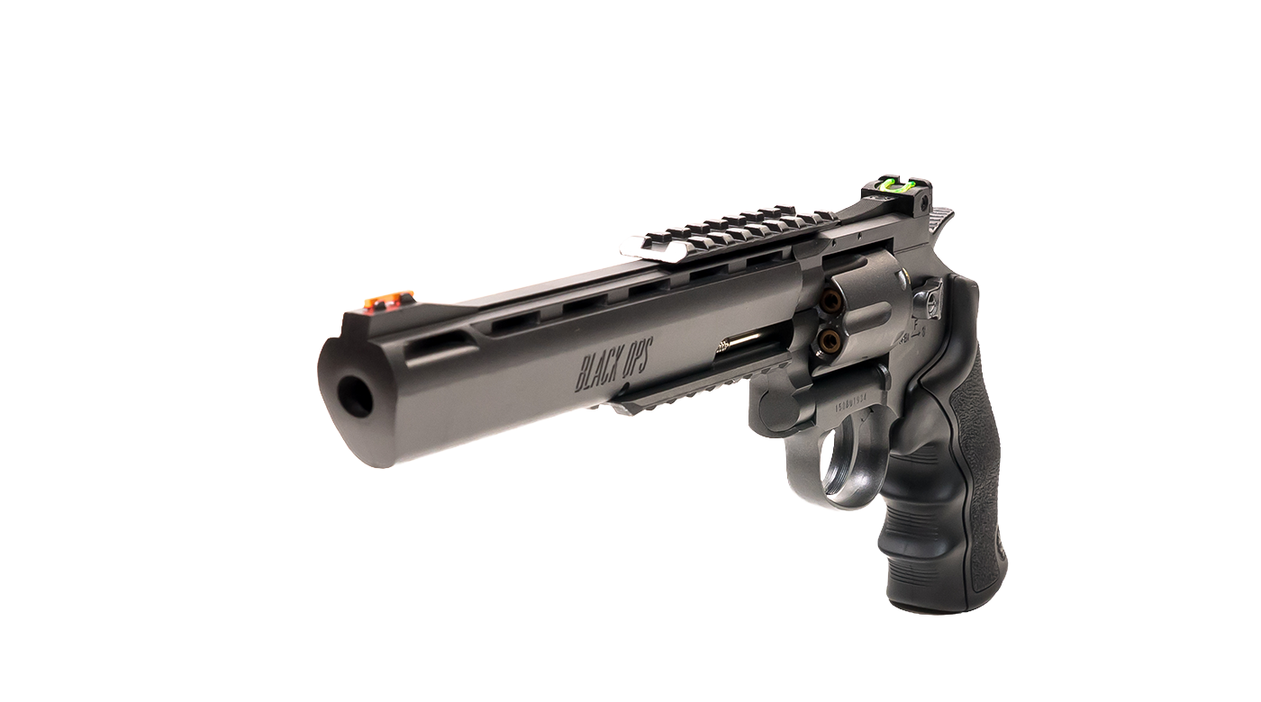 Gun Metal BB revolver - 8 inch - Black Ops USA