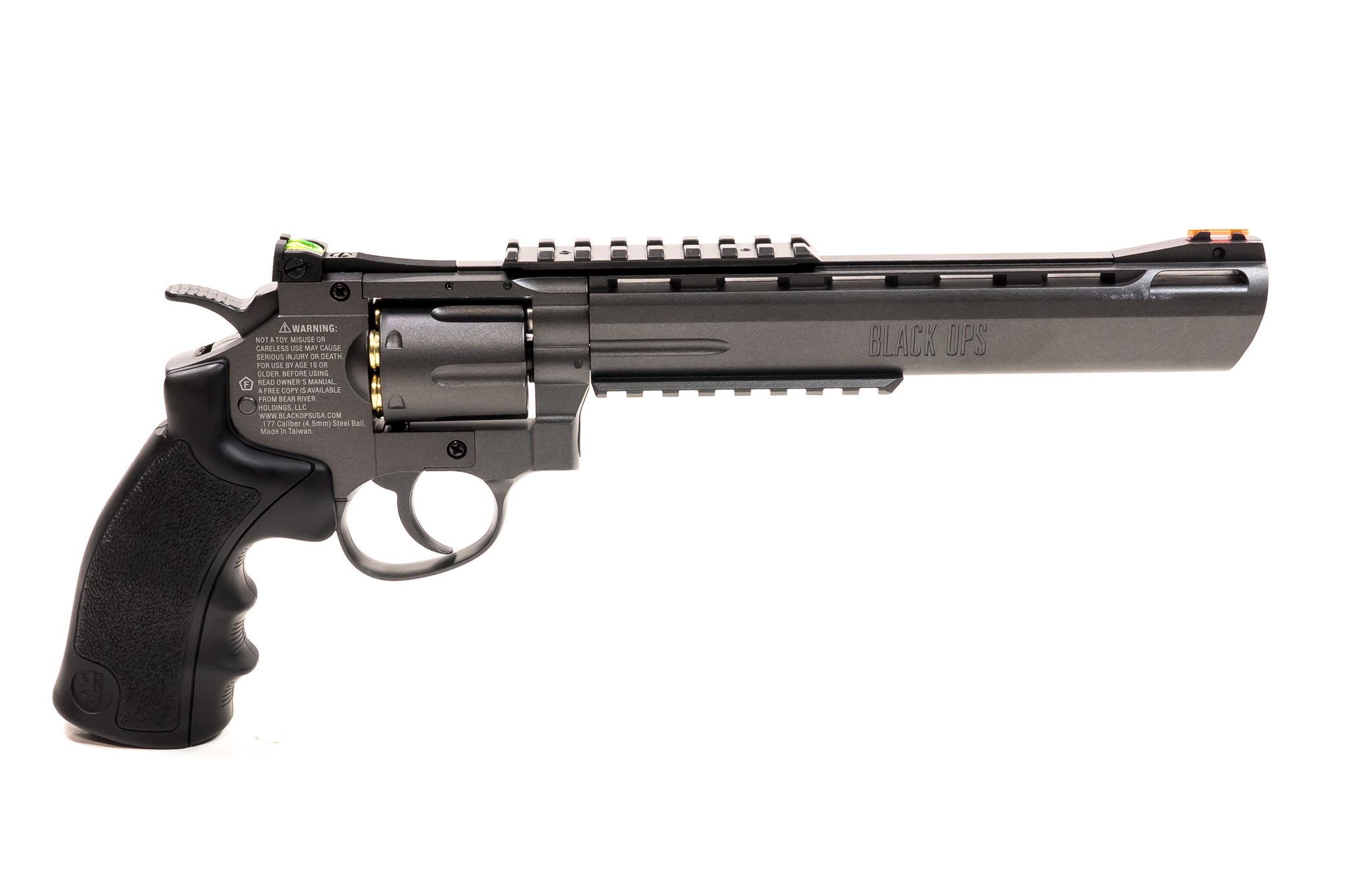 Gun Metal BB revolver - 8 inch - Black Ops USA